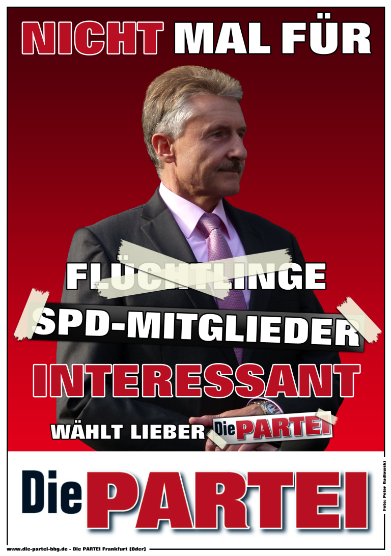 Plakate | Die PARTEI Frankfurt (Oder)