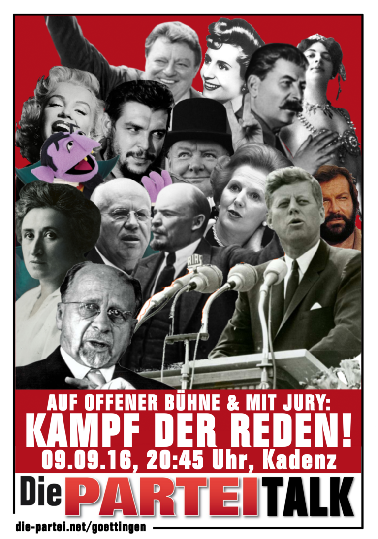 Die PARTEI gibt bekannt: PARTEITALK II | Die PARTEI Göttingen