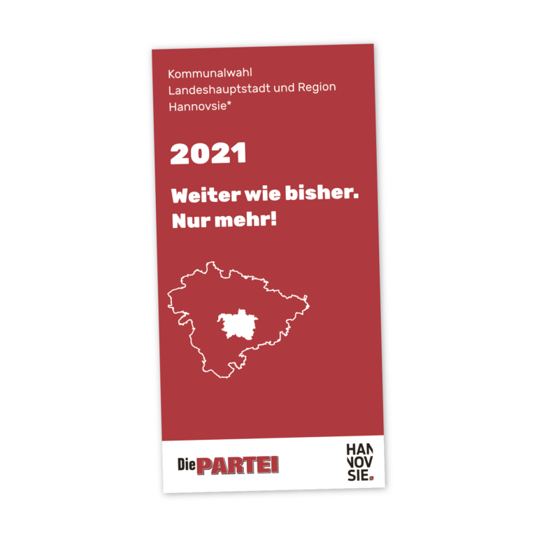 Die PARTEI teilt (Wahlprogramm) aus | Die PARTEI Hannover