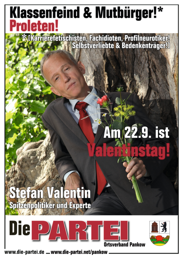Pankow-Kandidat Stefan Valentin | Die PARTEI Pankow